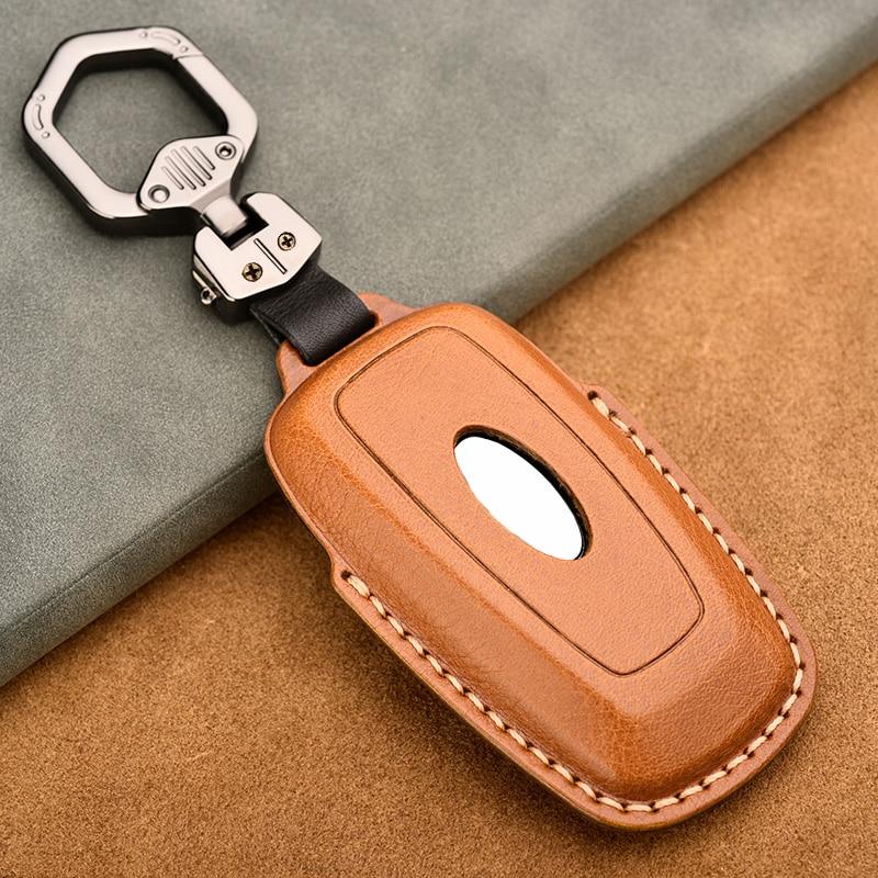 Buy Leather 2020 Key Case for Ford Focus Edge Explorer 5 Mondeo Mk4 ...