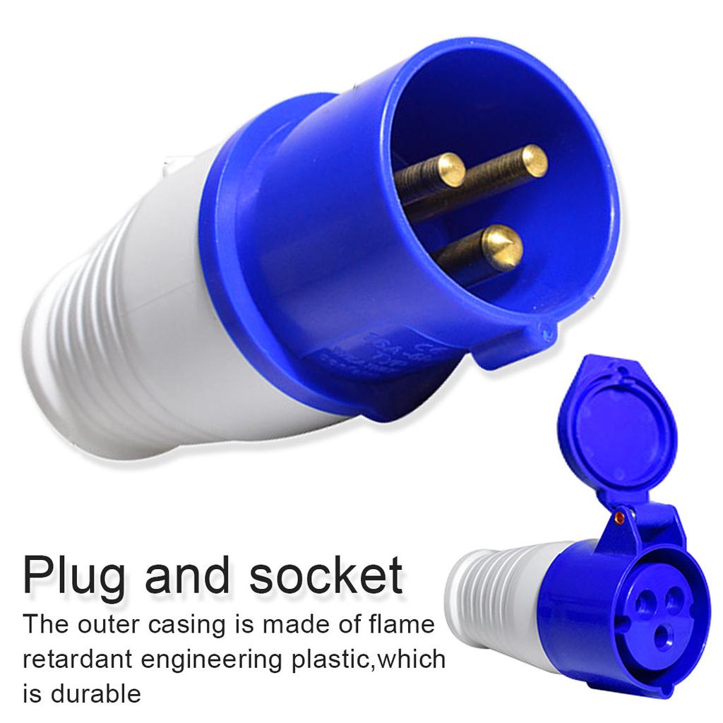 Buy Industrial Plug and Socket Connector Electric 3 Core 16A Waterproof ...