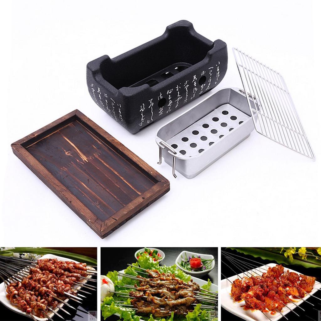 Buy Japanese Korean Style Mini Portable Barbecue BBQ Grill Ceramic ...