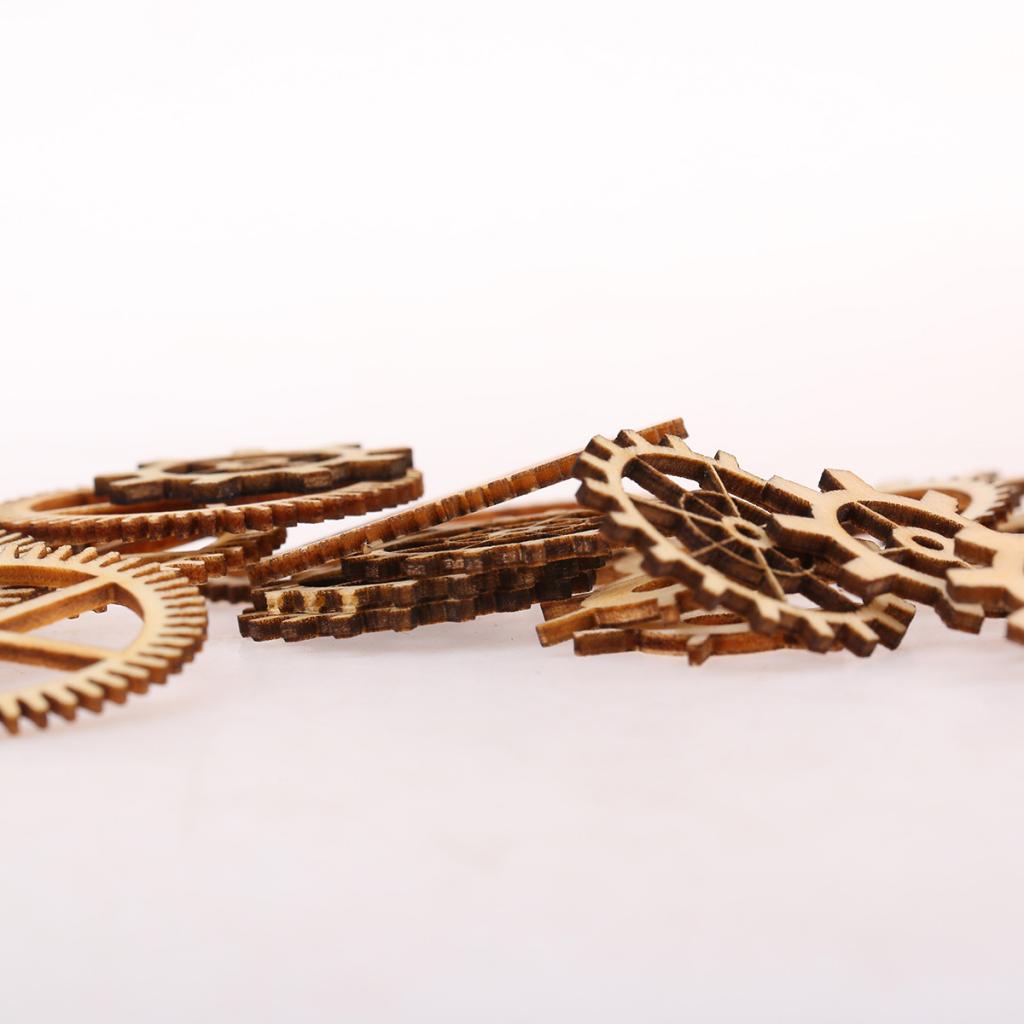 Buy 10 Pieces Punk Wood Shapes Craft DIY Decor Embellishment Kids ...