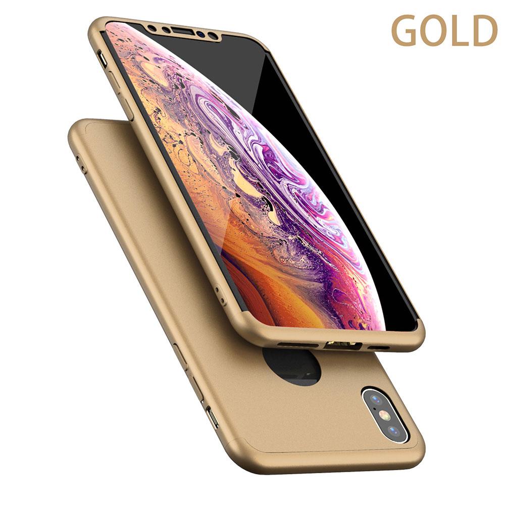 Luxury 360 Full Coverage Case for IPhone X Hard PC Plastic Phone Shell ...