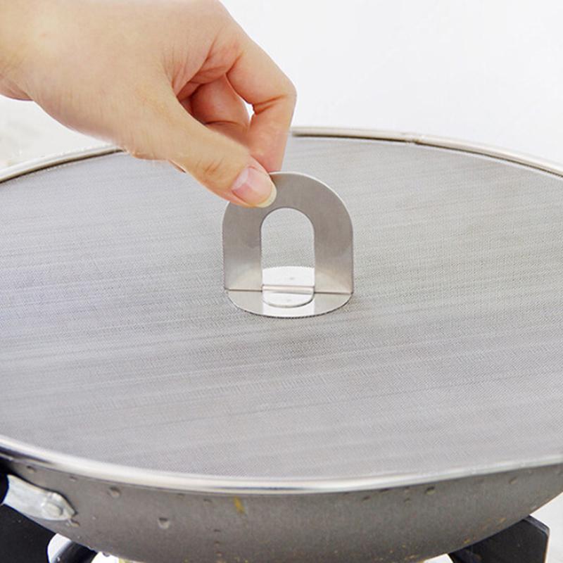 Frying Pan Oil Splash Screen Cover Kitchens Anti Splatter Shield Guard ...