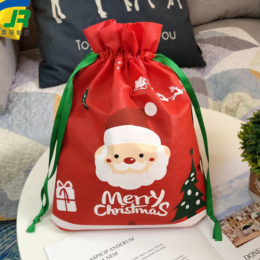 Buy Christmas Santa Claus Drawstring Christmas Gift Candy Bag Xmas ...