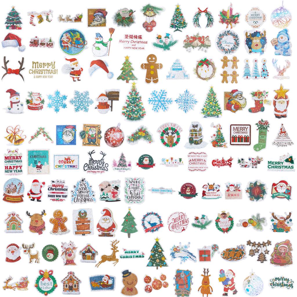 Buy 240Pcs Christmas Ornaments Decoration Stickers Christmas Small ...
