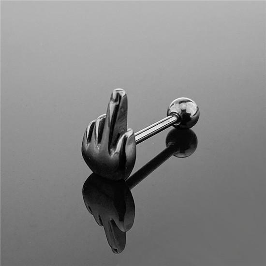 Buy Sexy Punk Tongue Nails 316L Stainless Steel Middle Finger Tongue ...