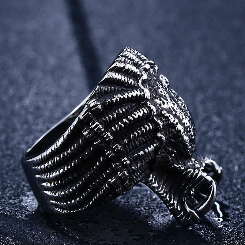 Cheap Movie Alien Predator Finger Rings For Men Gothic Style Ring High ...