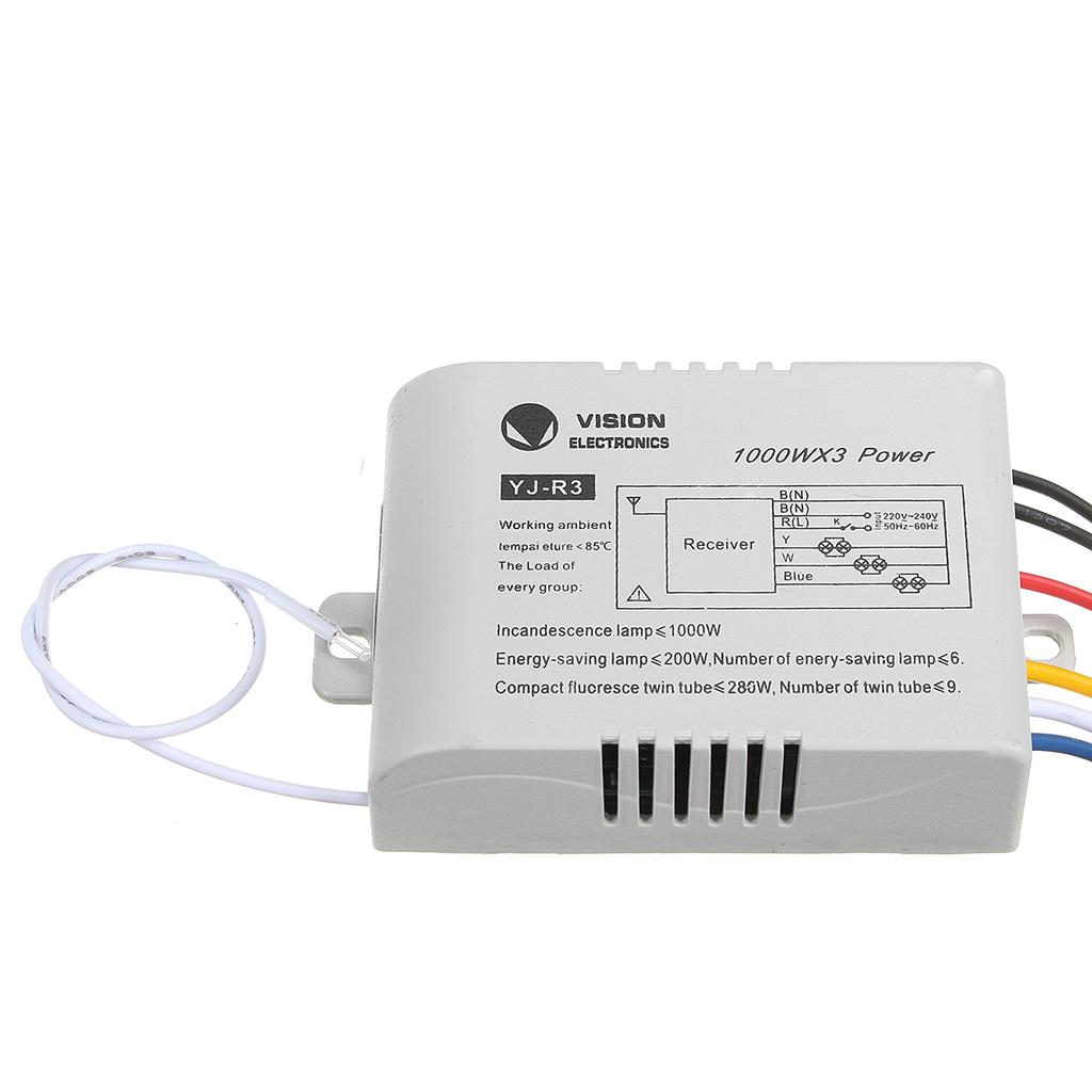 Buy Wireless 200V-240V LED Ceiling Lamp ON/OFF Relay Switches Receiver ...