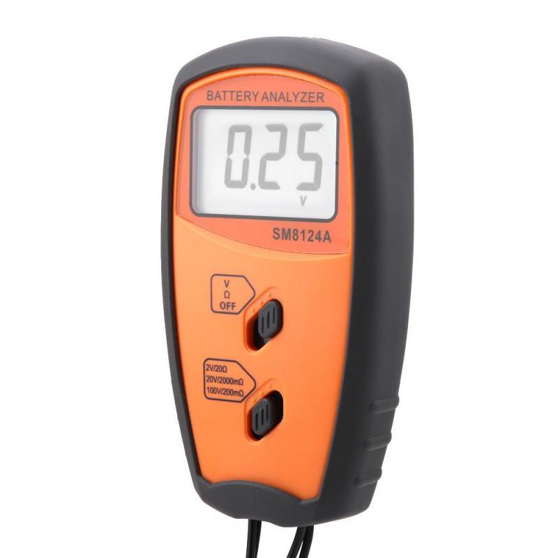 Buy SM8124A LCD Display Digital Resistance Voltmeter Battery Voltage ...