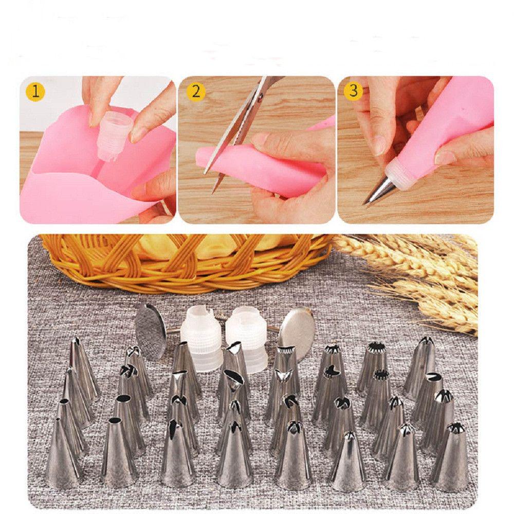 Buy 38 Pcs Cream Baking Pastry Tool Pastry Tools Bakeware Confectionery ...