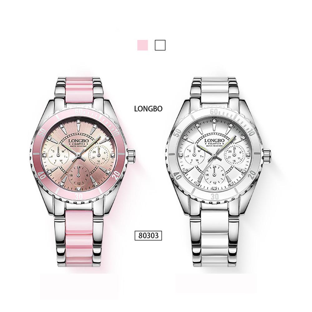 Buy 1PC LONGBO Brand Fashion Bussiness Watch Women Luxury Ceramic And ...