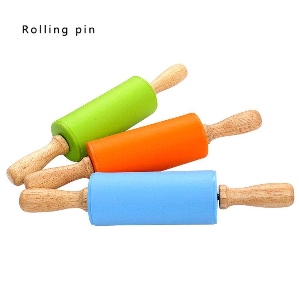 Cheap King Silicone 22.5cm Solid Wood Rolling Sticks Dumpling Sticks ...