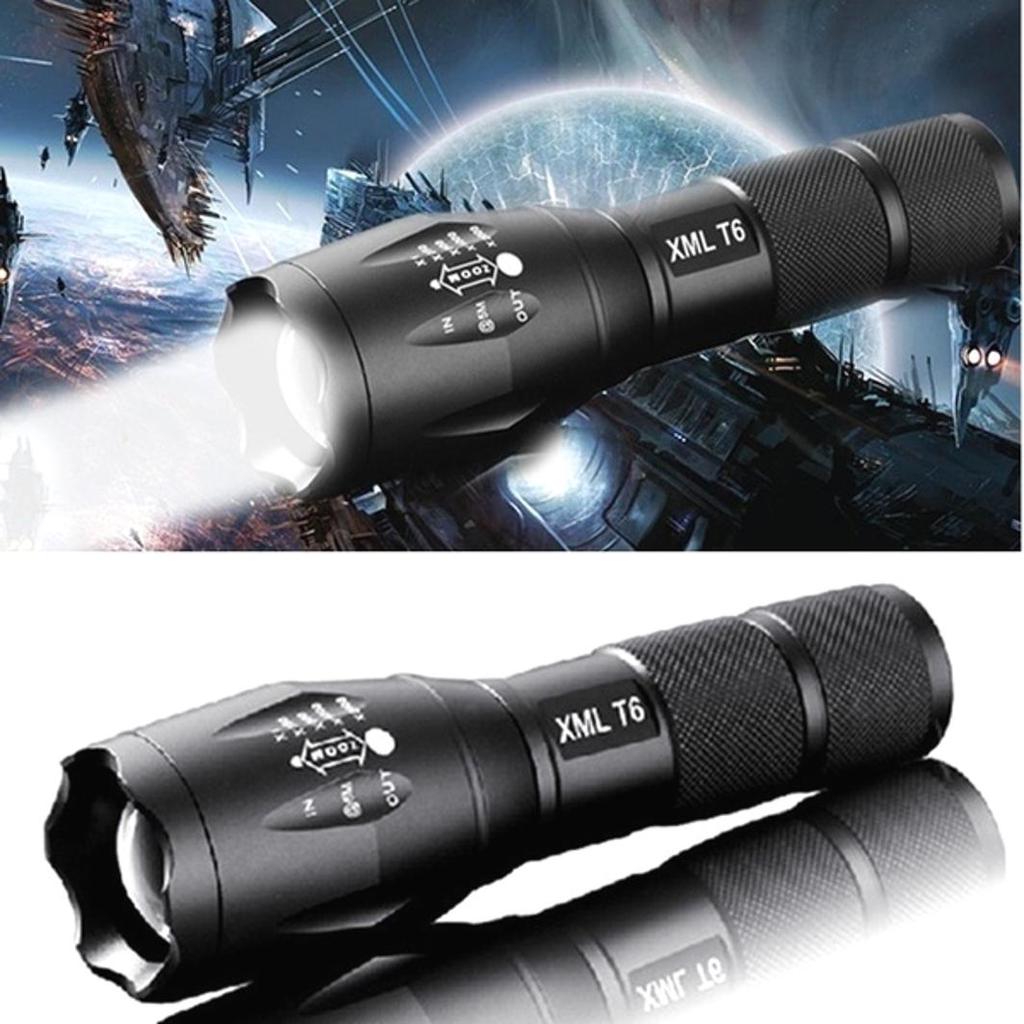 Buy XM-L T6 300000Lumens Led Torch Zoomable LED Flashlight Torch Light ...