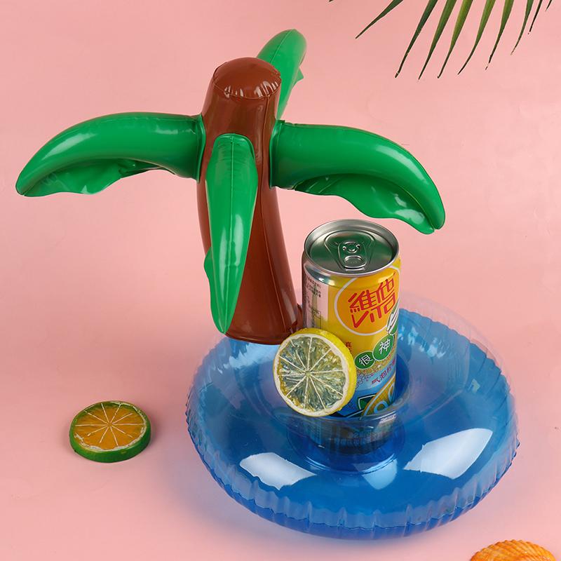 Buy Mini Inflatable Coconut Tree Pool Float Toys Drink Float Cup Holder ...