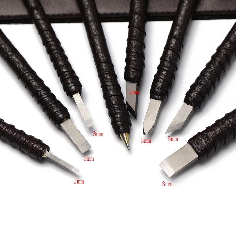 Buy Dagu 8pcs New Wood Carving Cutter Tools Whittling Sculpting Slicing ...