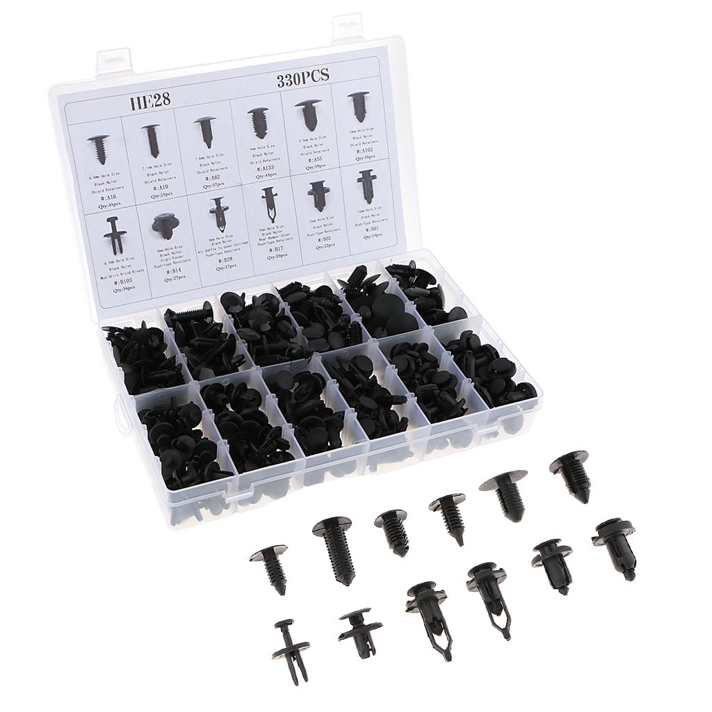 330 Pieces 12 Sizes Car Door Push Pin Rivet Retainer Clips for Toyota ...