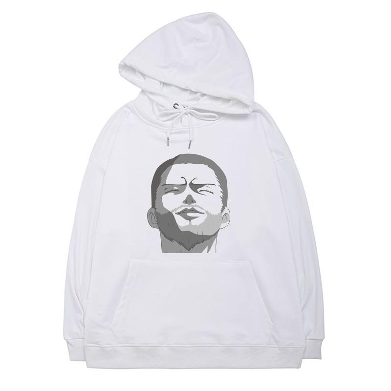 Buy Hoodies For Unisex White Hooded Sweater Asobi Asobase Maeda Dank ...