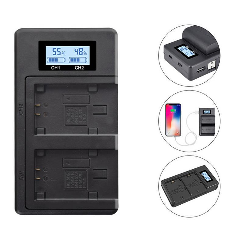 Buy LCD Smart Digital Display Charger NP-FH70 for FV90 FV70 FH100 FV100 ...