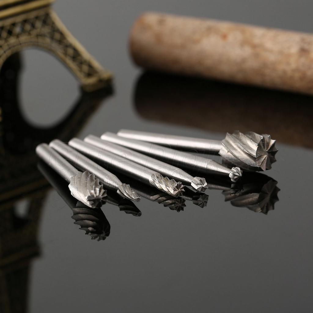 Buy 6pcs HSS Routing Router Grinding Bits Burr For Dremel Bosch Rotary ...
