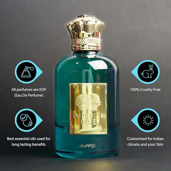 Cheap RiiFFS IMPERIAL BLUE Eau De Perfume For Men & Women 100ml | Joom