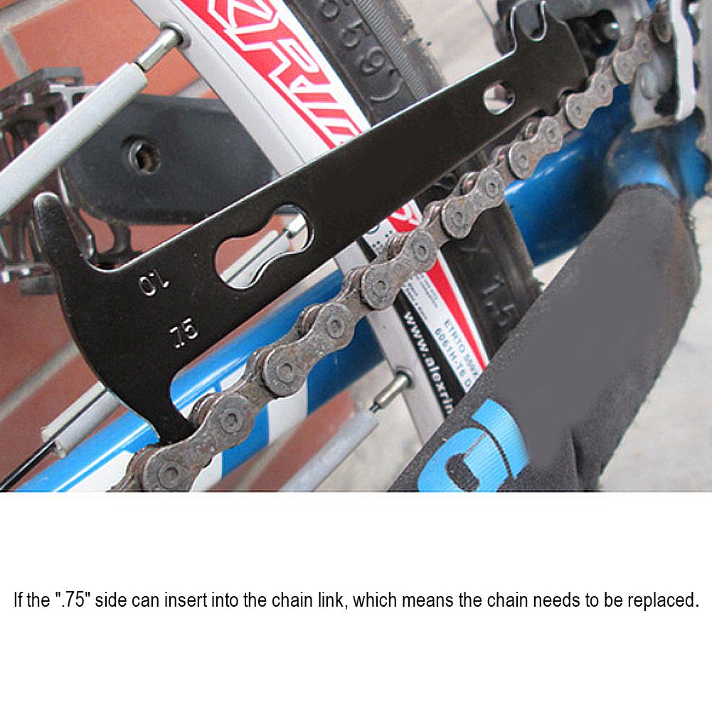 Buy Mountain Bike Chain Wear Ruler Checker Steel Indicator Bicycle ...