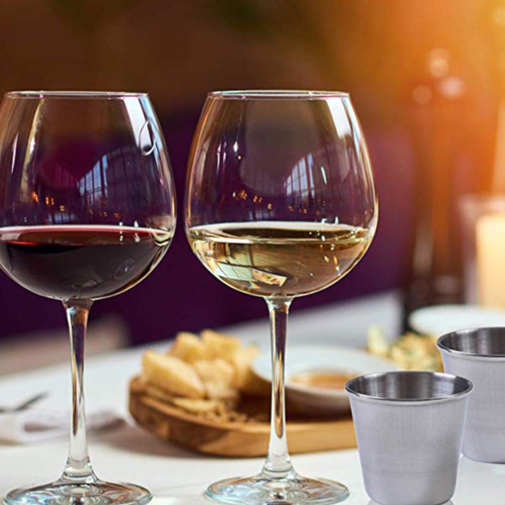 Buy 5 Pcs Stainless Steel Liquor Cup Portable Spirits Cup Wine Cup ...