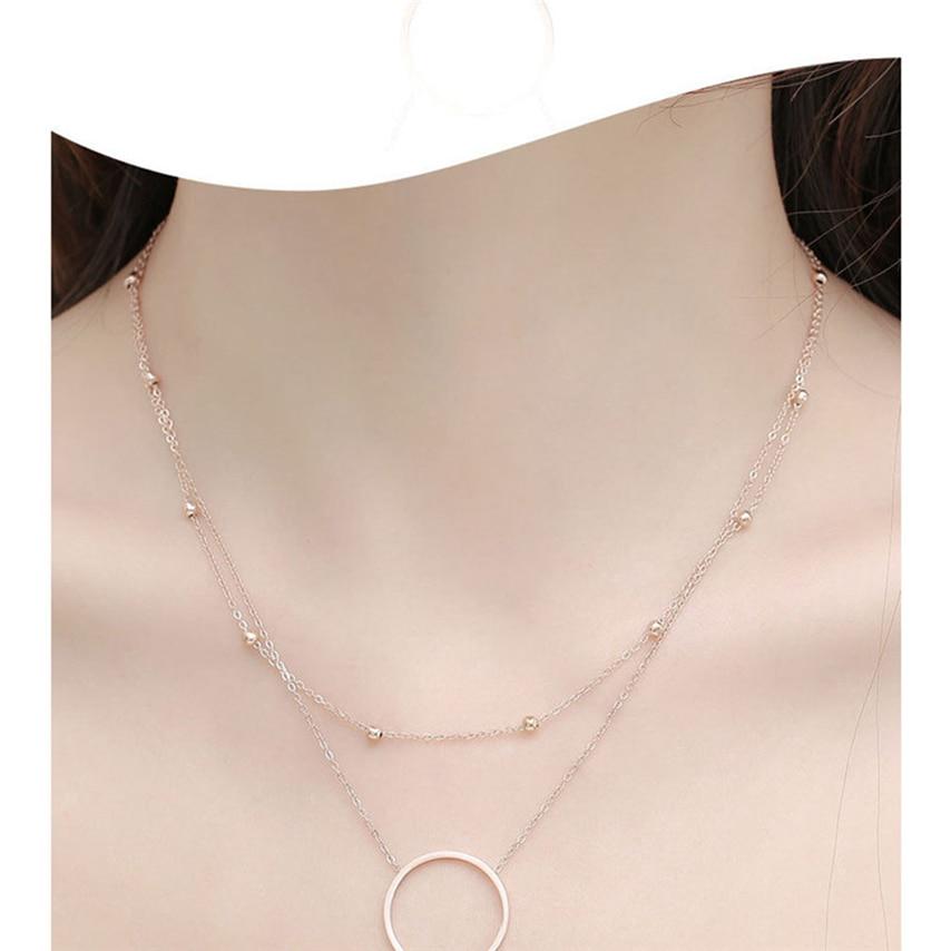 Ornament Clavicle Necklace Ring Pendant Gifts 1Pc Charm Trendy Lady ...