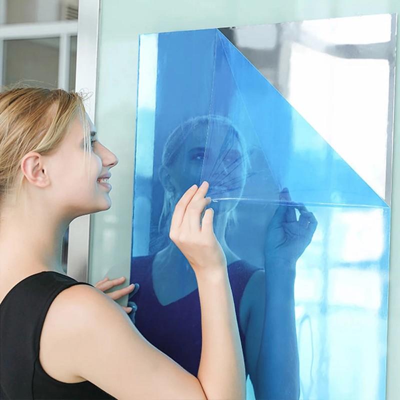 Buy Waterproof Removable Mirror Tile Wall Sticker Self Adhesive Bedroom ...