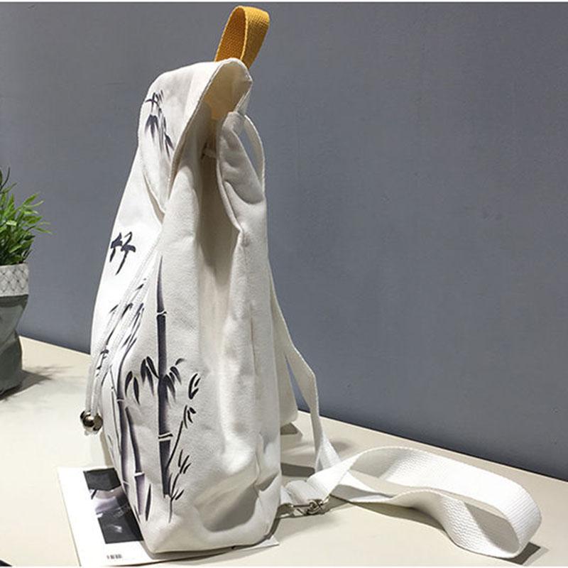 Buy Backpack Canvas Bag Student Campus Chinese Style Antique Backpack ...