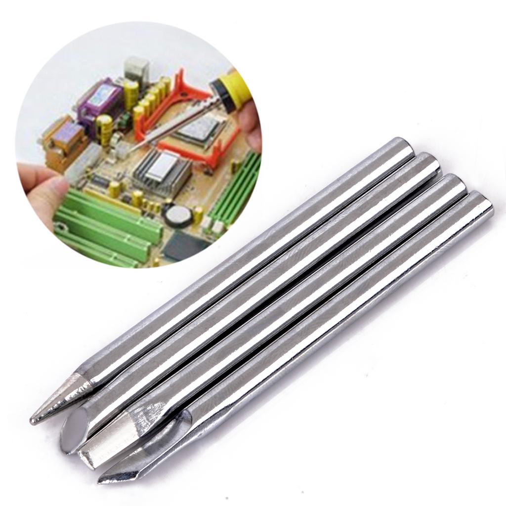 Buy Peigu 4pcs 4.4mmx65mm Soldering Iron Tip Head Replaceable Shank For ...
