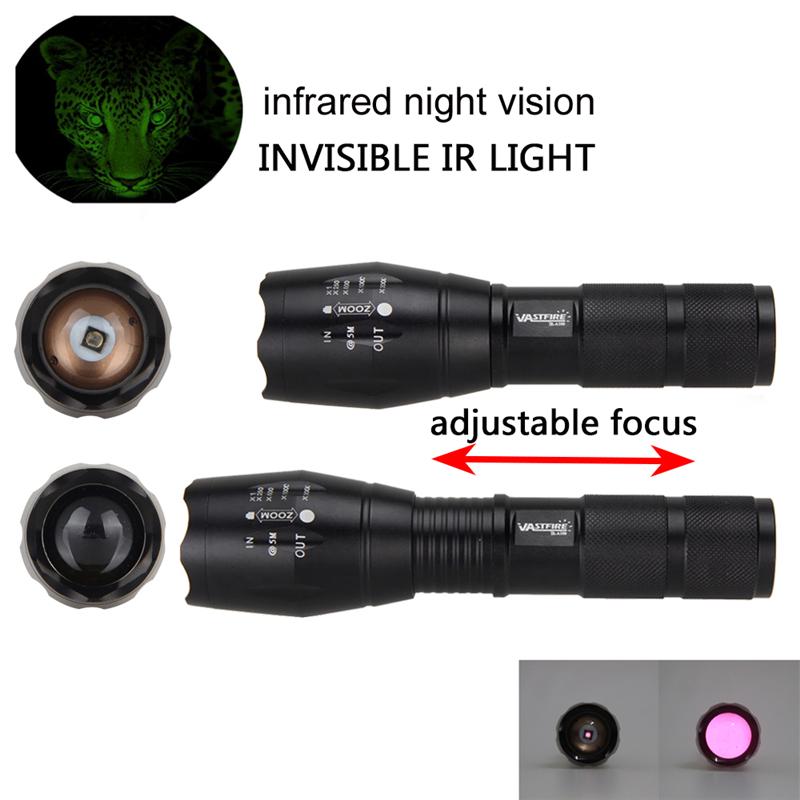 Buy IR 850nm Night Vision Flashlight Torch Waterproof Infrared Zoomable ...