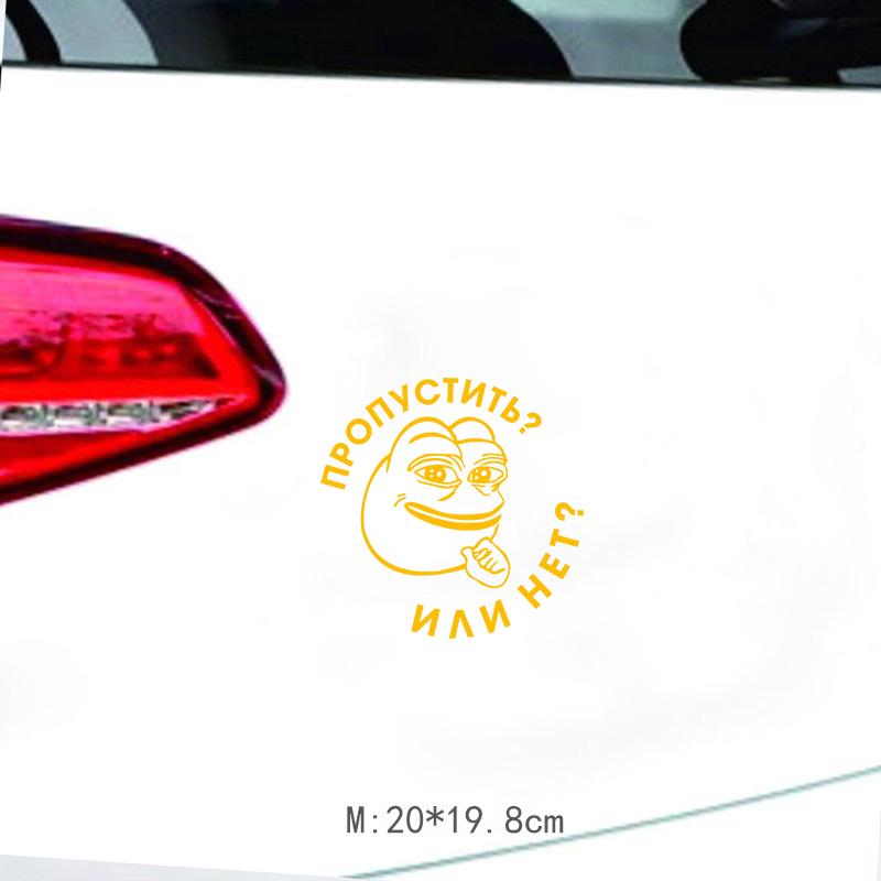 Buy Metvi Funny Car Stickers Frog Cartoon Vinyl Sticker For Auto Decor ...