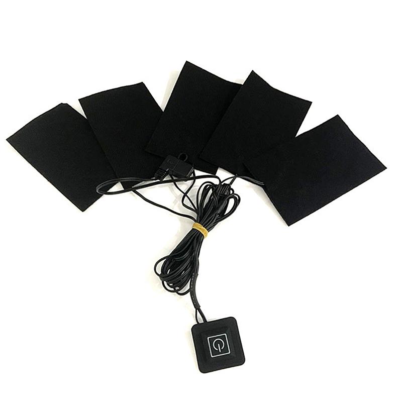 Buy 1 Set USB Electric Heated Jacket Heating Pad Outdoor Thermal Warm ...