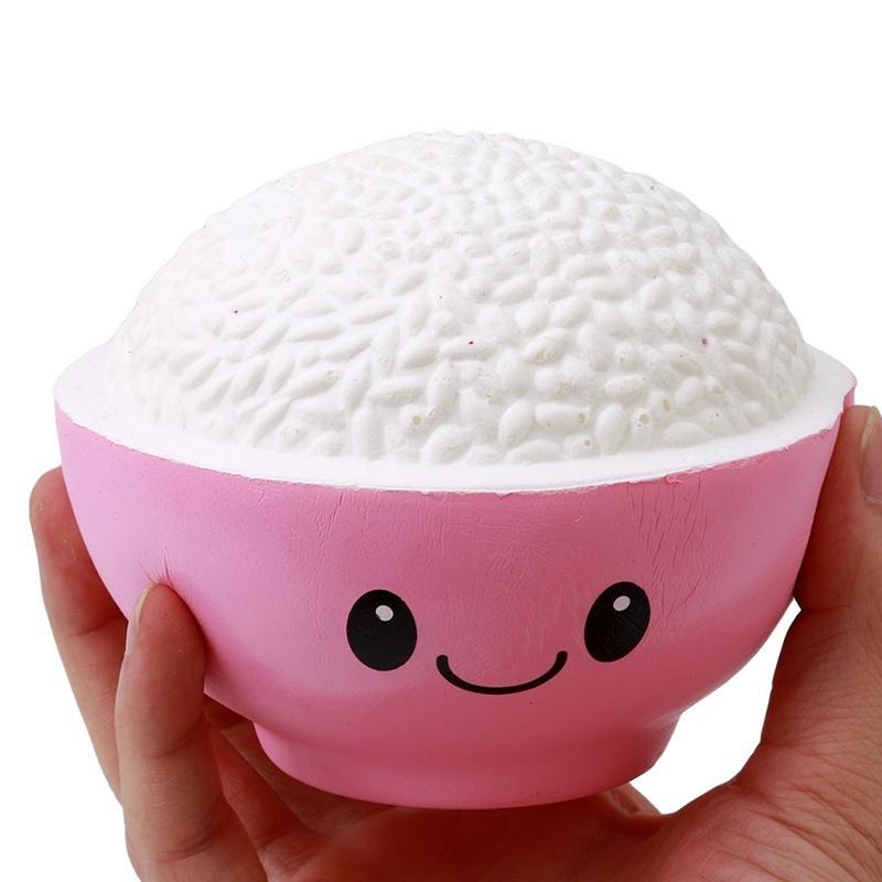 Buy Baby Squishy PU Soft Slow Rebound Simulation Cartoon Rice Food Toys ...