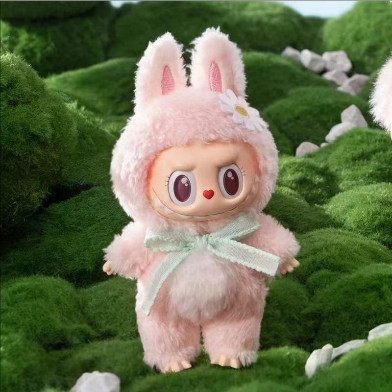 Labubu Bubble Series Heartbeat Fashion Game Cream Peach Plush Toy Vinyl ...