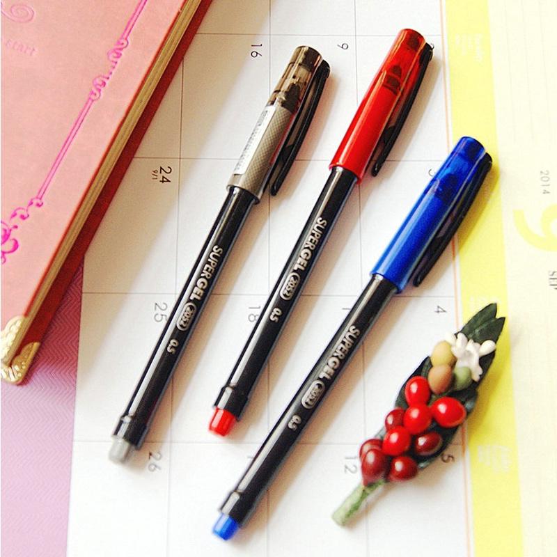 3pcs Super Gel Pen 0.5mm 3 Color Ink Pens Office Supplies Stationery ...