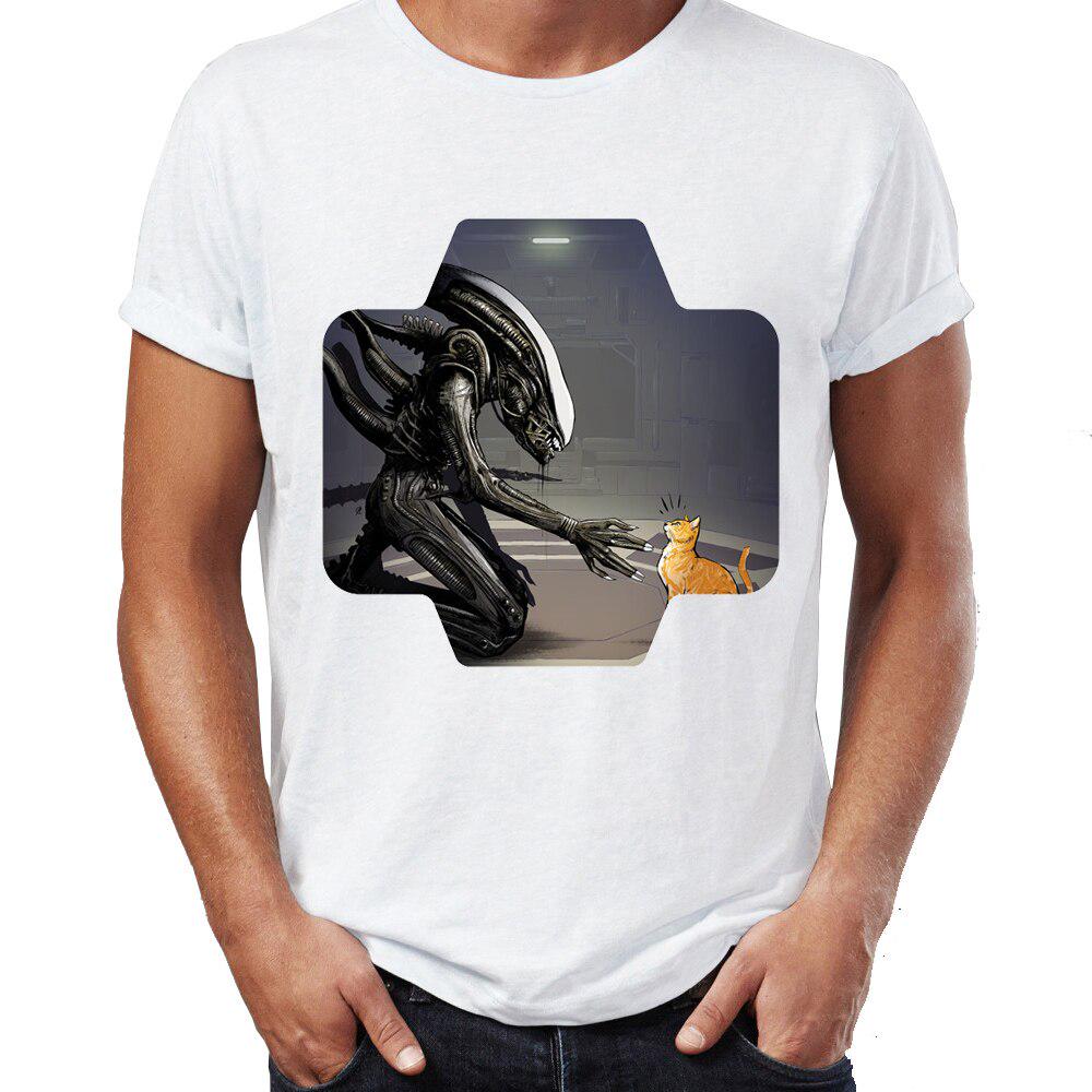 Buy Men's T-shirt Alien Chest Explosion Evolution Language Awesome Art ...