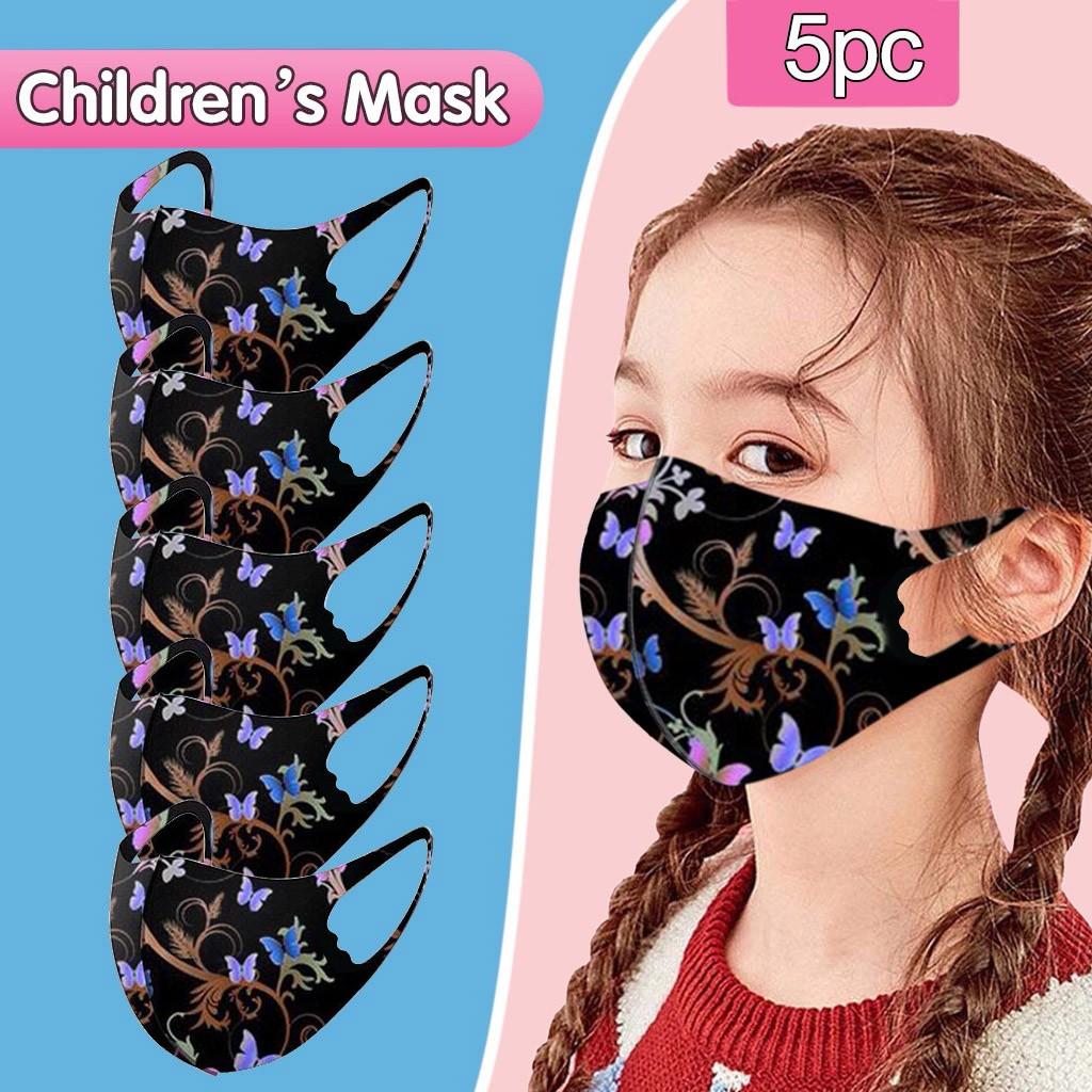 Buy Fabul11ous Children's Windproof Reusable Printed Face Mask 5PC at ...