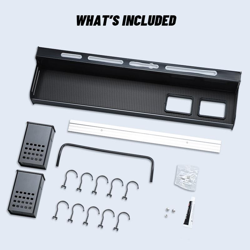 Multipurpose Kitchen Rack Wall-mounted Aluminum Kichen Organizer Spices ...