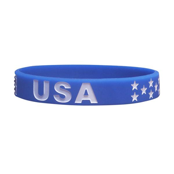 1pc Silicone Wristband Fashion Sports Classic Flag National Flag ...