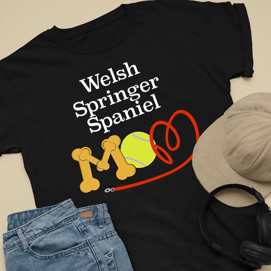 Buy Welsh Springer Spaniel Dog Mom and Dad Comfy Men Tshirt Cotton ...