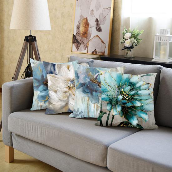 Stain Repellent Pillow Cover Useful Vibrant Color Nordic Style Machine ...