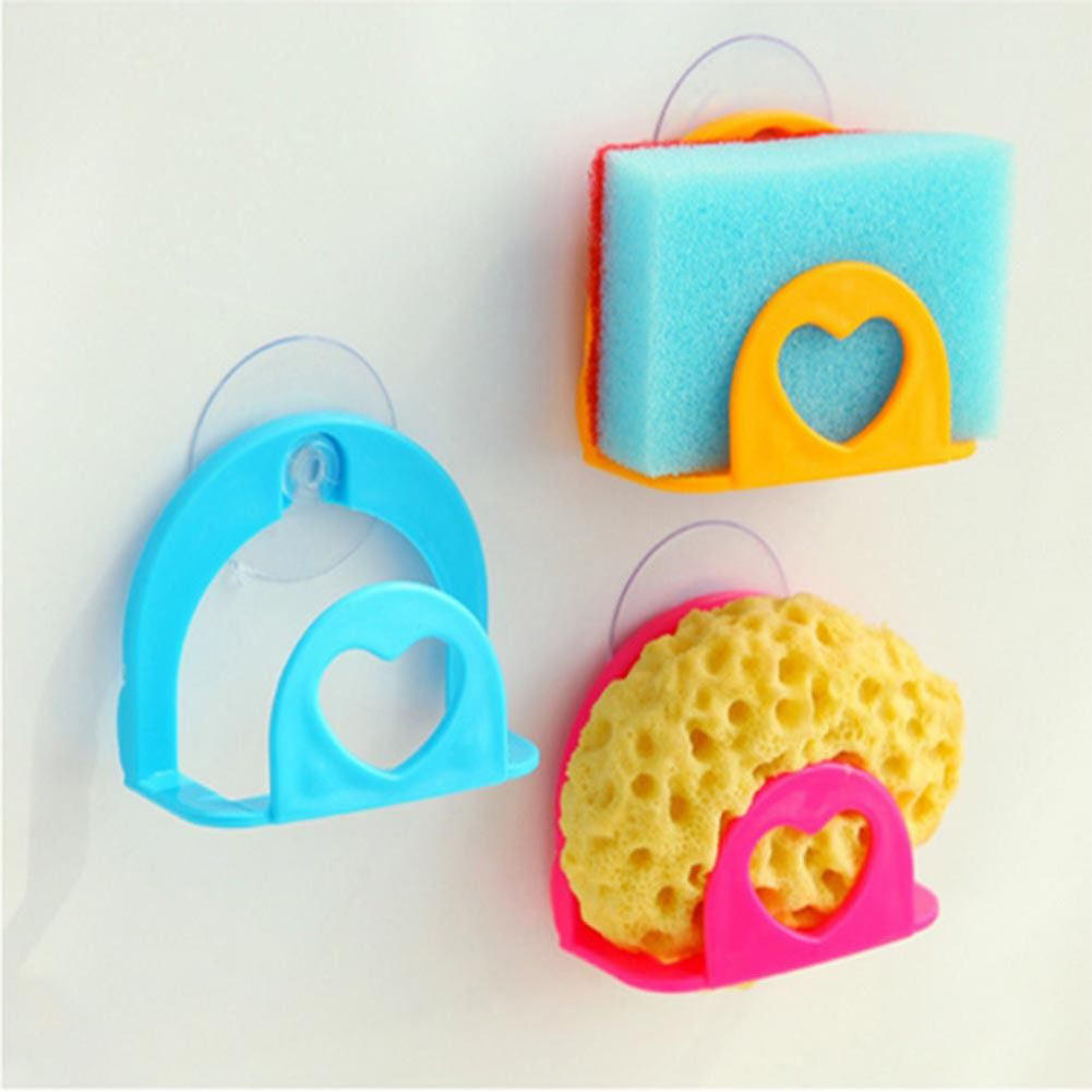 Buy Useful Sponge Holder Suction Cup Convenient Home Kitchen Holder Kit ...