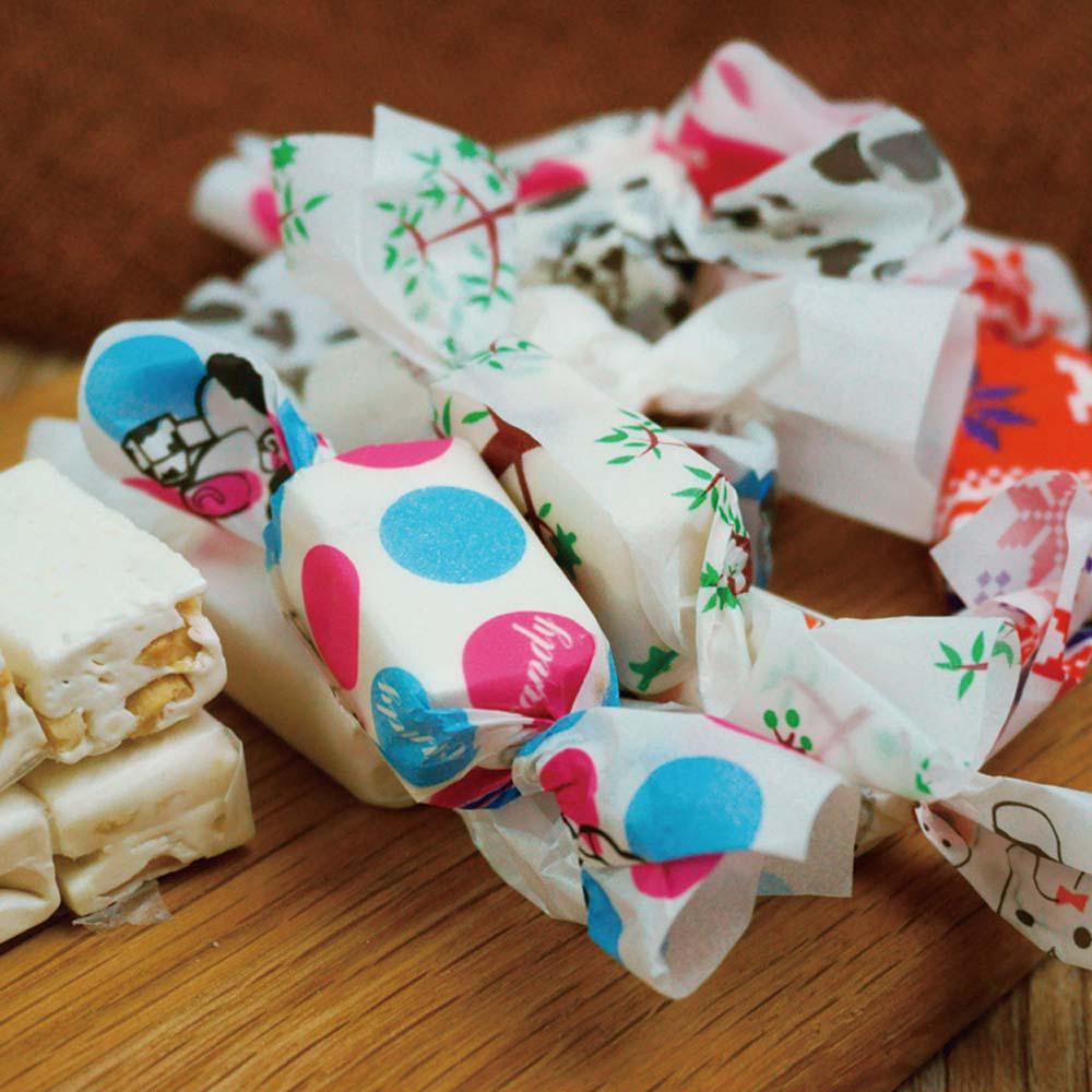 Buy 50pcs Wrappers Pattern Paper Candy Nougat Chocolate Caramel at ...