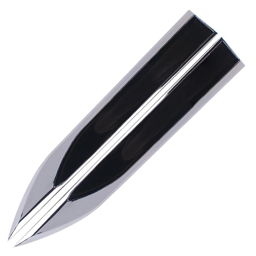 Pair 3D Car Styling Metal + Resin Side Wing Badge Emblem Fender R line ...