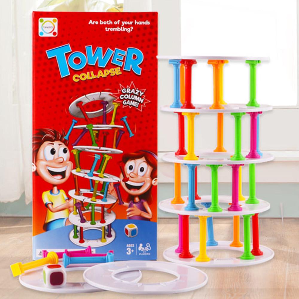 Buy Wobbly Tower Collapse Game Stacking Column Board Games Challenge ...