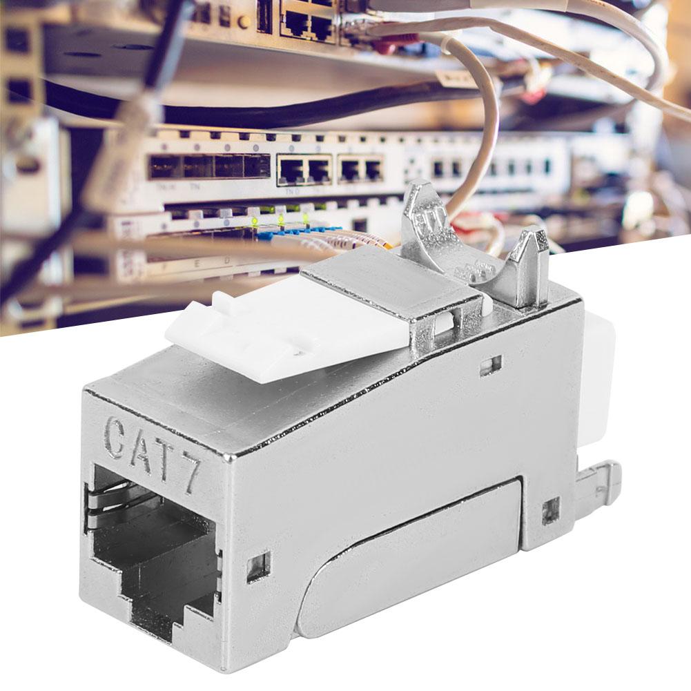 Kaufe CAT7 Module Network 90 Degree Gigabit No Punch Down Tool Shielded ...
