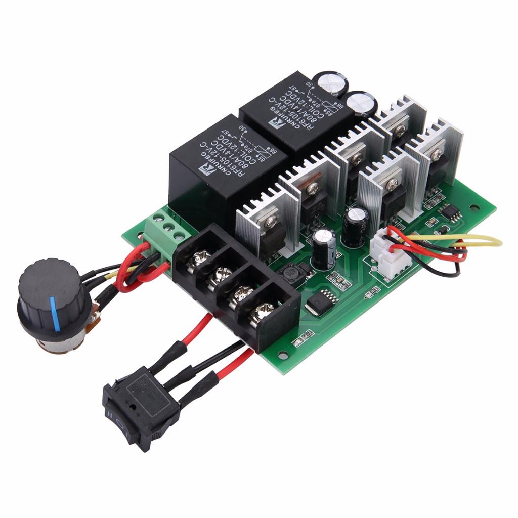 Buy Peigu DC 10V-50V 12/24/36/48V 60A PWM Motor Speed Controller CW CCW ...
