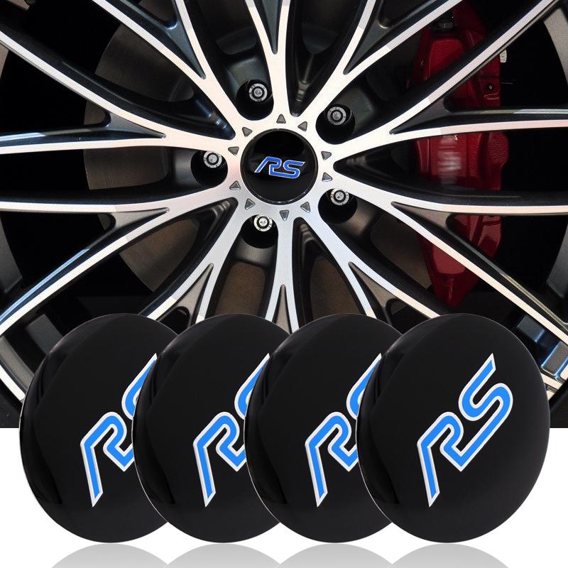 Buy 4 Pcs 56mm Aluminum Alloy Car Tire Wheel Center Hub Caps Sticker ...