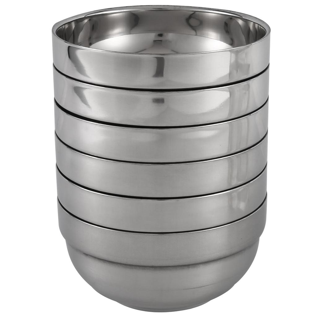 Buy 13Oz Stainless Steel Bowls Double-Walled Insulated Snack Ice Cream ...