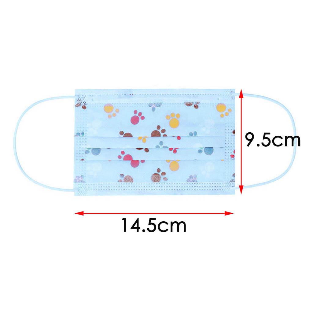 Buy 50PC Cartoon Pattern Face Cover 3-Ply Ear Loop Children's ...